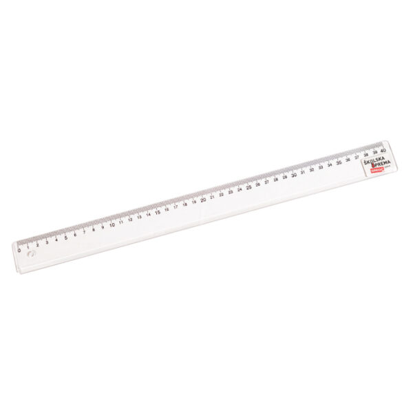 Ravnalo plastično od 40 cm - Školska oprema-Gregić